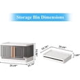 Wisdom Star 2 Pack 19 gal Collapsible Storage Bins,72L, Storage for ...