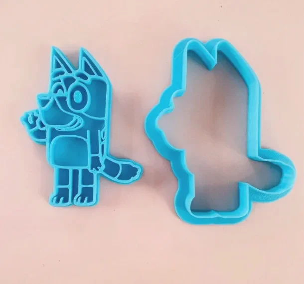 Bluey-Molde creativo de dibujos animados de Bingo, molde de plástico de ...