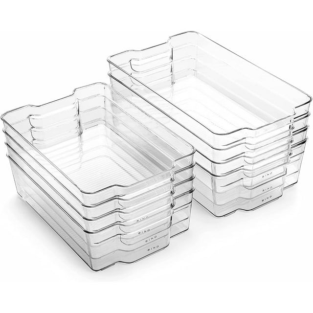 Stackable Plastic Storage Bins X Large 2 Pack The Stacker