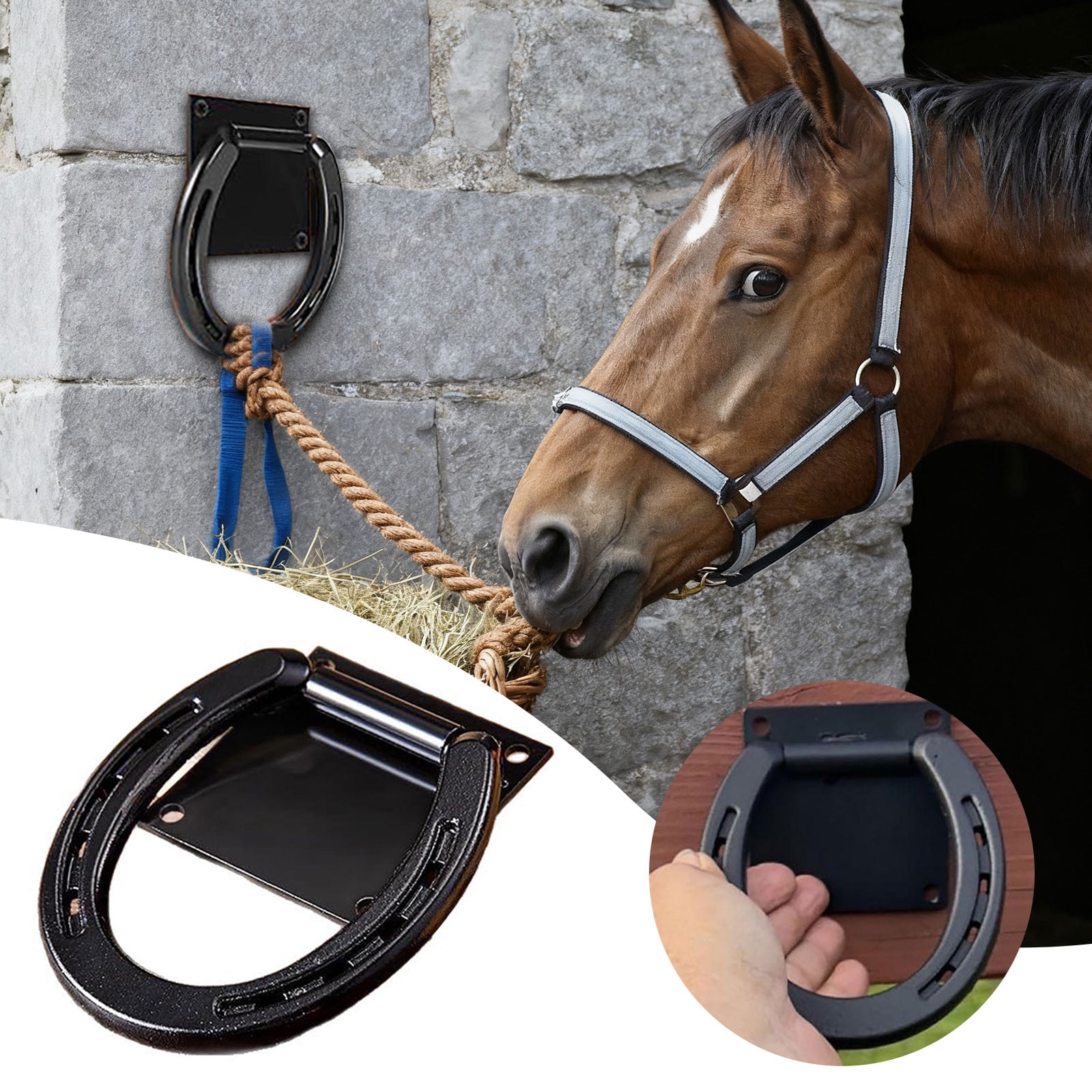 Heavy Duty Steel Horse Tie Ring With Expansion For Secure Stable ...