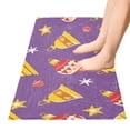 Christmas Bell Pattern Bath Mat 39x20 Inch Soft Absorbent Non-Slip ...