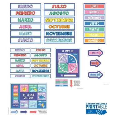 Teacher Created Resources Colorful Calendar Bulletin Board Set ...