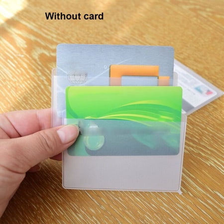 20 PACKS Transparent Matte Anti-Magnetic Bank Card Sets Ic Card Sets Id ...