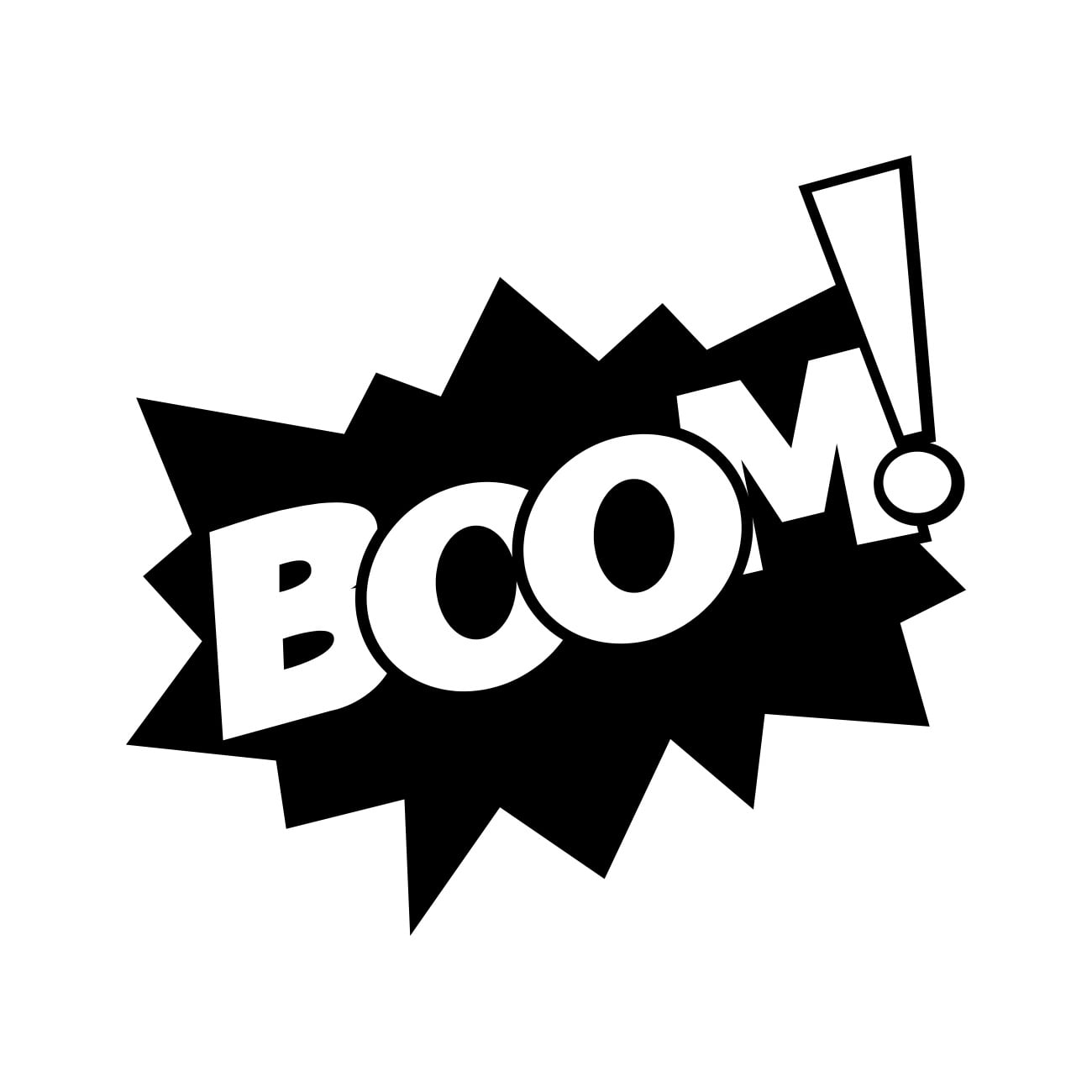 Boom! Sticker Decal Die Cut - Self Adhesive Vinyl - Weatherproof - Made ...