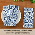 GZHJMY Blue Mandala Satin Napkins 20x20 in,Soft Washable Cloth Dinner ...