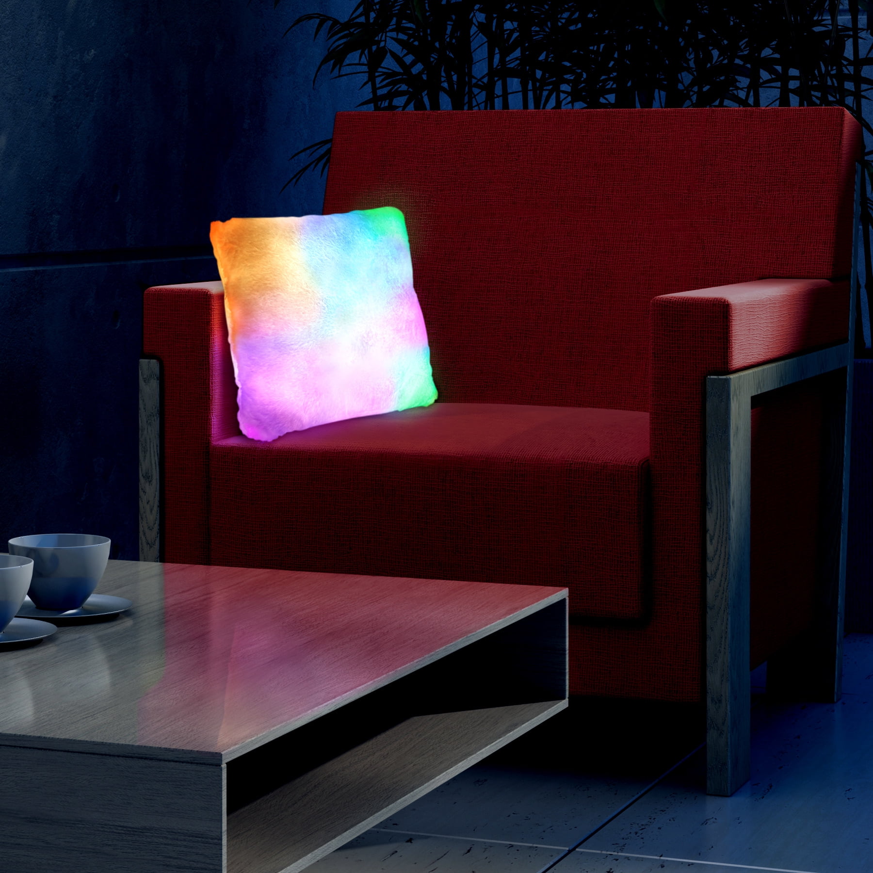 FlashingBlinkyLights Light Up Pillow with Slow Color Changing LED ...