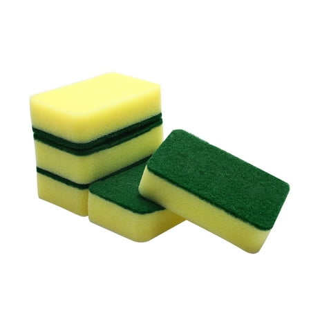 Double-side Multi-functional Cleaning Sponge Scrubber Pads Cleaning ...