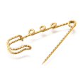 304 Stainless Steel Safety Pins Brooch Findings Ion Plating(IP) Kilt ...