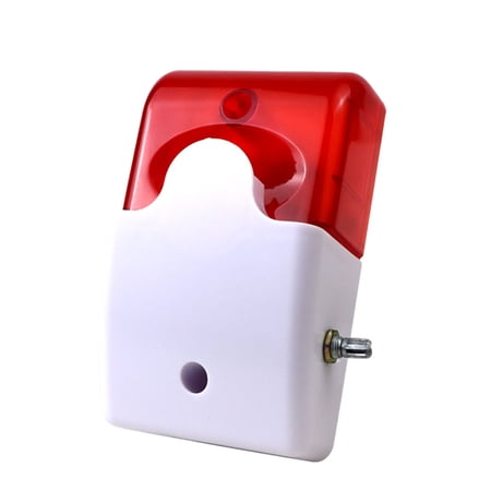 tssuouriy Fire Horn Alarm 12V Adjustable Sound And Light 110 Decibels ...