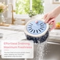 2 in 1 Fruit Strainer Container with Lid, Fruit Washing Bowl with ...