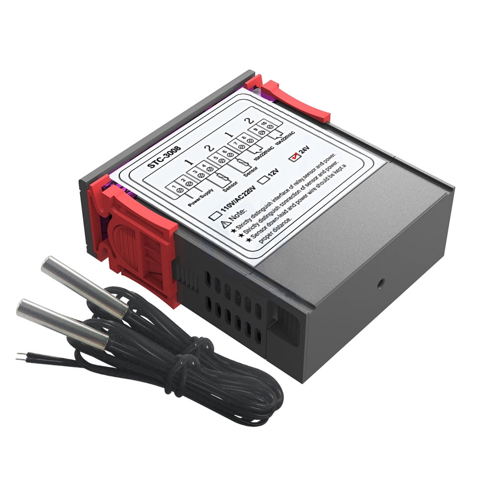 Buy Dual Digital Display Thermostat Temperature Regulator Temperature ...