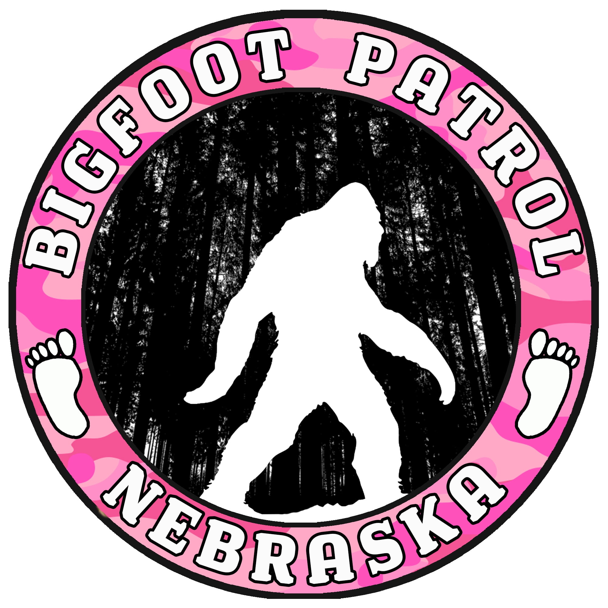 Nebraska Bigfoot Patrol Decorative Car Truck Decal Window Sticker Vinyl ...
