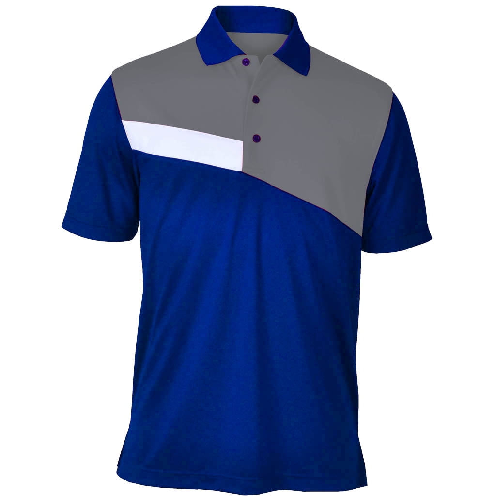 Monterey Club Men's Vapor Flash Colorblock Golf Polo Shirt #1193 ...