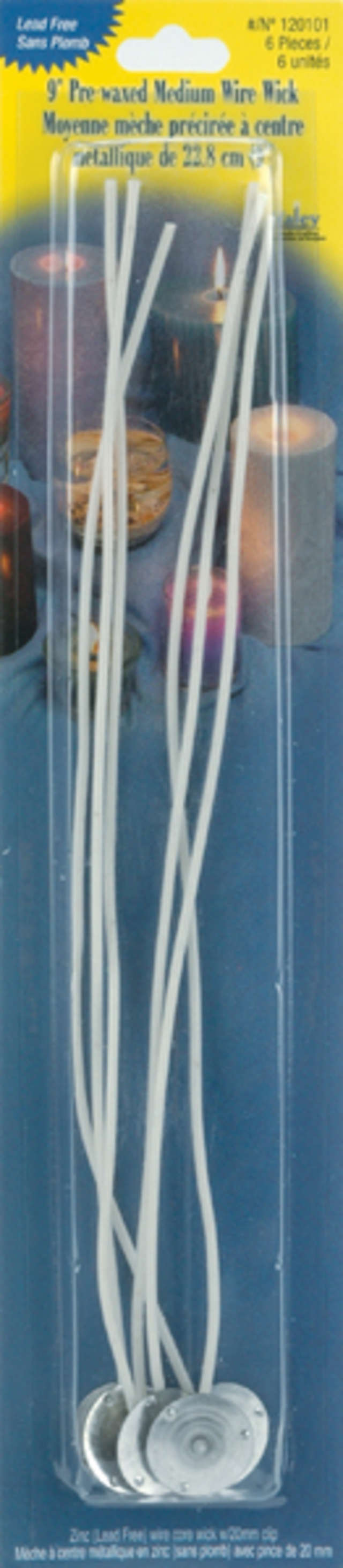 Pre Waxed Wire Wick with Clip 9" 6 Pkg Medium 120000 101 | Walmart Canada