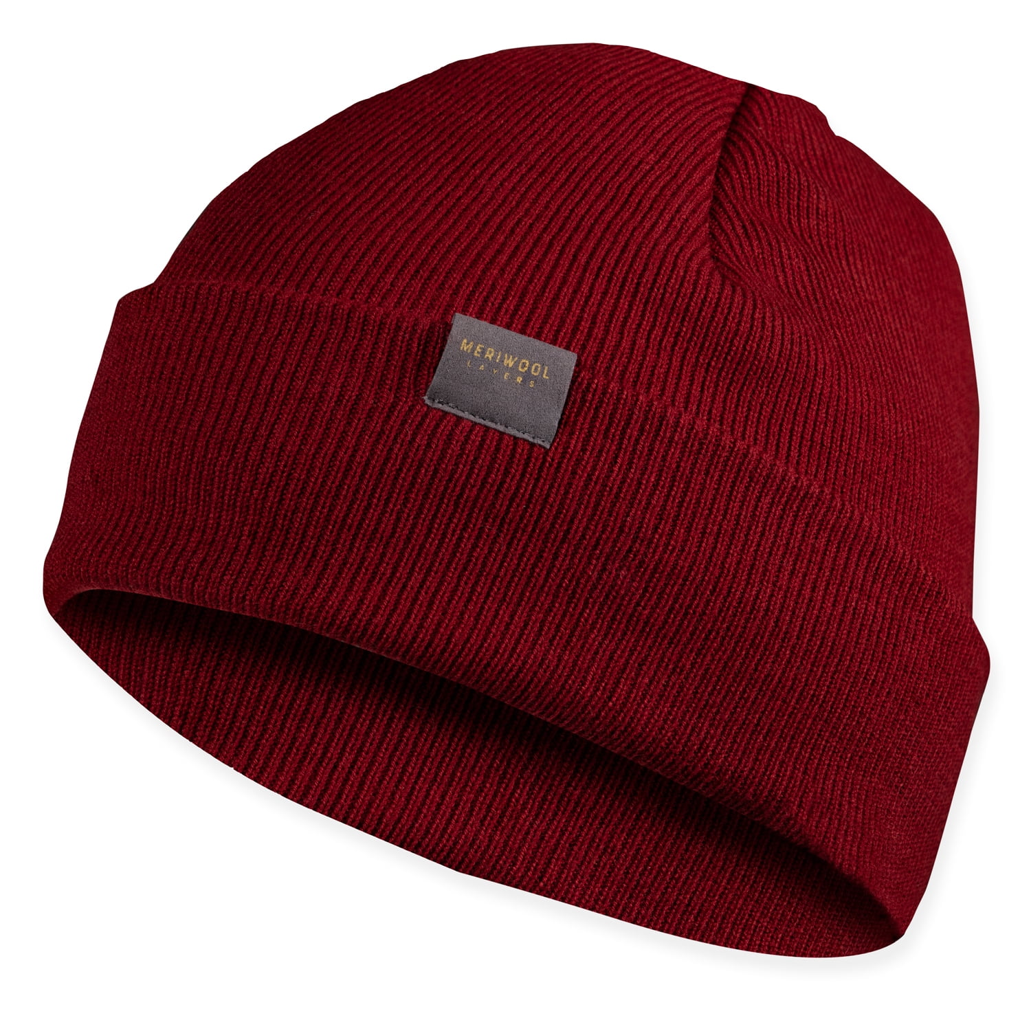 MERIWOOL Unisex Beanie - Merino Wool Ribbed Knit Winter Hat for Men and ...