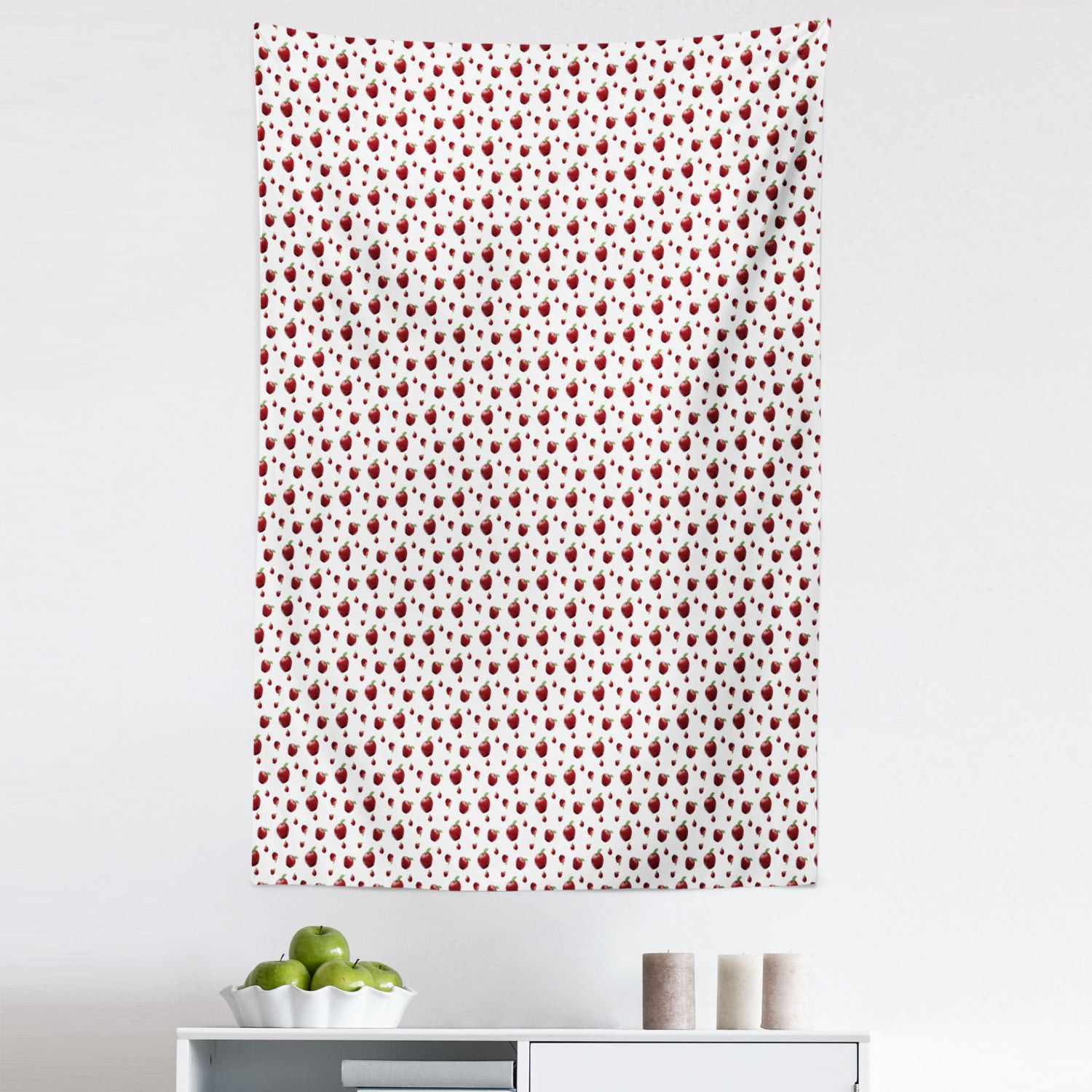 Polygons Tapestry, Continuous Pattern of Crystal Look Apples Print ...