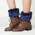 Baberdicy Short Faux Fur Boot Cuffs, Winter Sock Toppers for Ankle ...