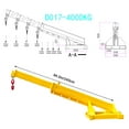 8800 Lbs/4T Adjustable Crane Lifting Hoist Truss Jib Boom Forklift Boom ...