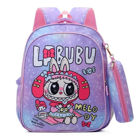 Children‘s School Bag LABUBU Cute Cartoon Bag Boys and Girls ...