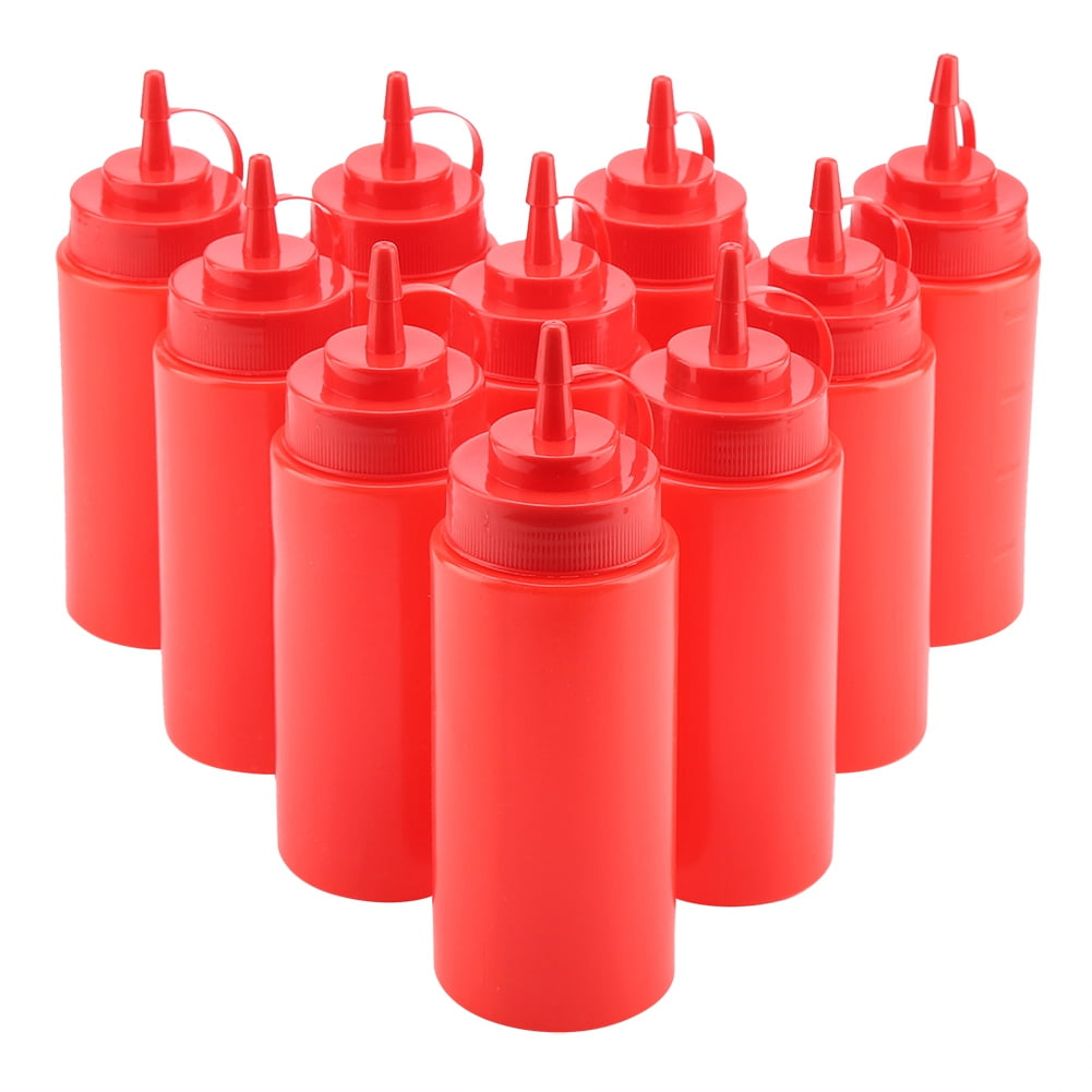 Dispensador de condimentos Ticfox 460 ml 10 unidades plástico rojo ...