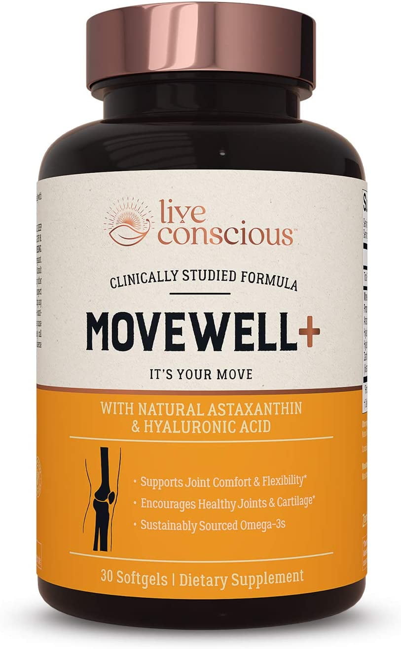 Live Conscious MoveWell Plus Krill Oil Joint Health, 353 mg, 30 ...