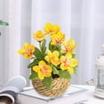 Artificial Flower Planters for Home Decor Living Room Dining Table ...