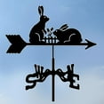 Stainless Steel Creative Weathervane Yard Barn Scene Garden Decor Multi ...