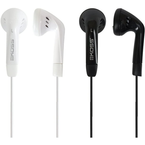 Koss KE7 Earbuds Stereophone Combo Pack, blanco y negro | Bodega ...
