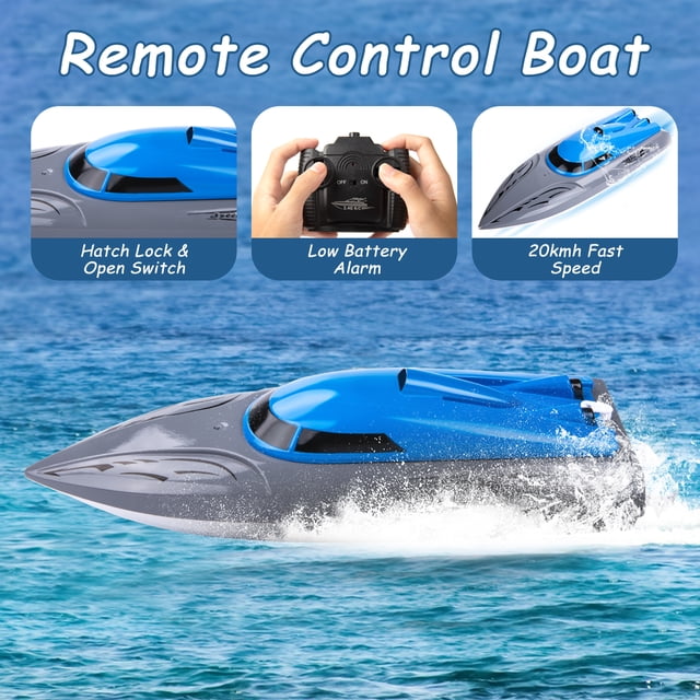 Remote Control Boat For Lake Fast RC Boat 25+ MPH For Pools & Lakes - 2 ...