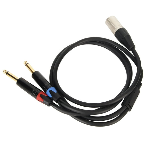 Dual 1/4 Inch To XLR Male Y Splitter Cable, XLR Male To Dual 6.35mm TS ...