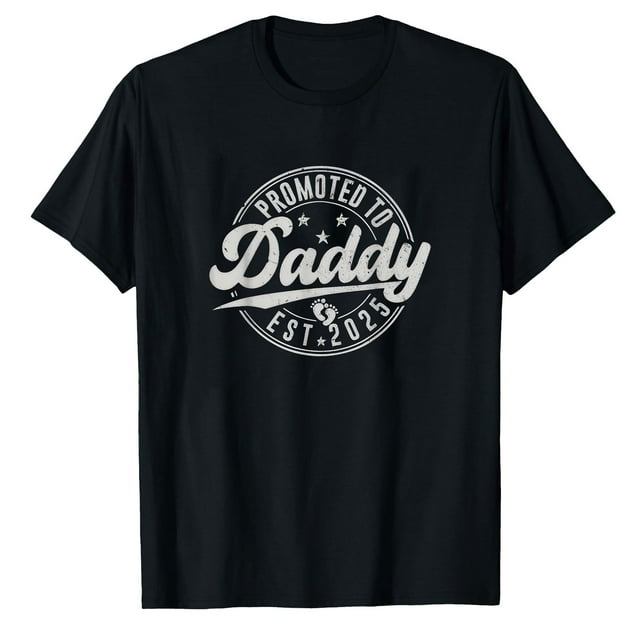 AALJY Promu Papa 2025 Nouveau Papa Premier Fête des Pères 2025 T-Shirt ...