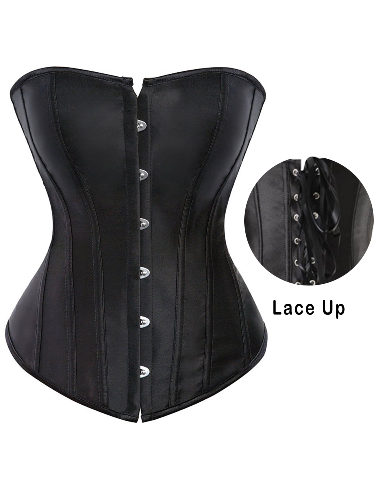 FALEXO Women's Sturdy Waist Training Cincher Corsets Bustier Sexy ...