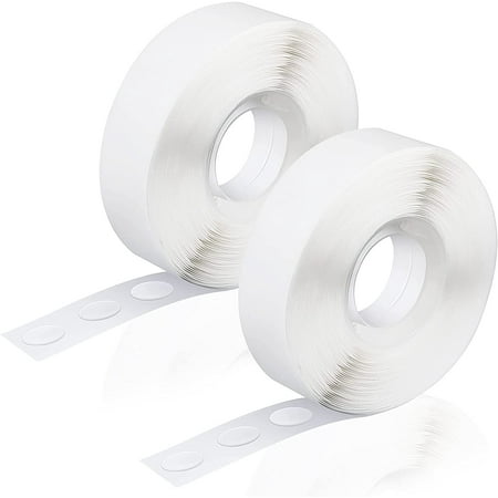 1200 Pieces, 2 Rolls Clear Balloon Glue Points Double Sided Glue Points ...