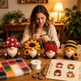 4pcs Gnome Bead Art Diy Kits with Full Accessories and Detailed ...