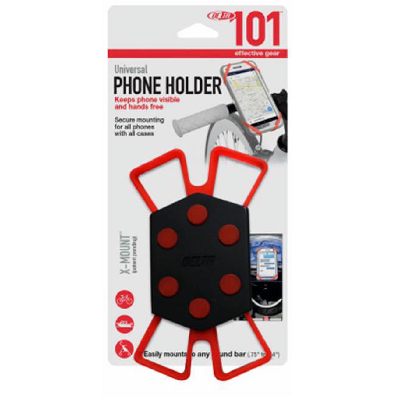 Delta Cycle X-Mount Elastic Smartphone Holder for Bikes - Walmart.com