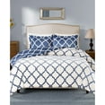 Comfort Classics Alston Reversible Plush Comforter Mini Set, Full/Queen, Navy - Walmart.com