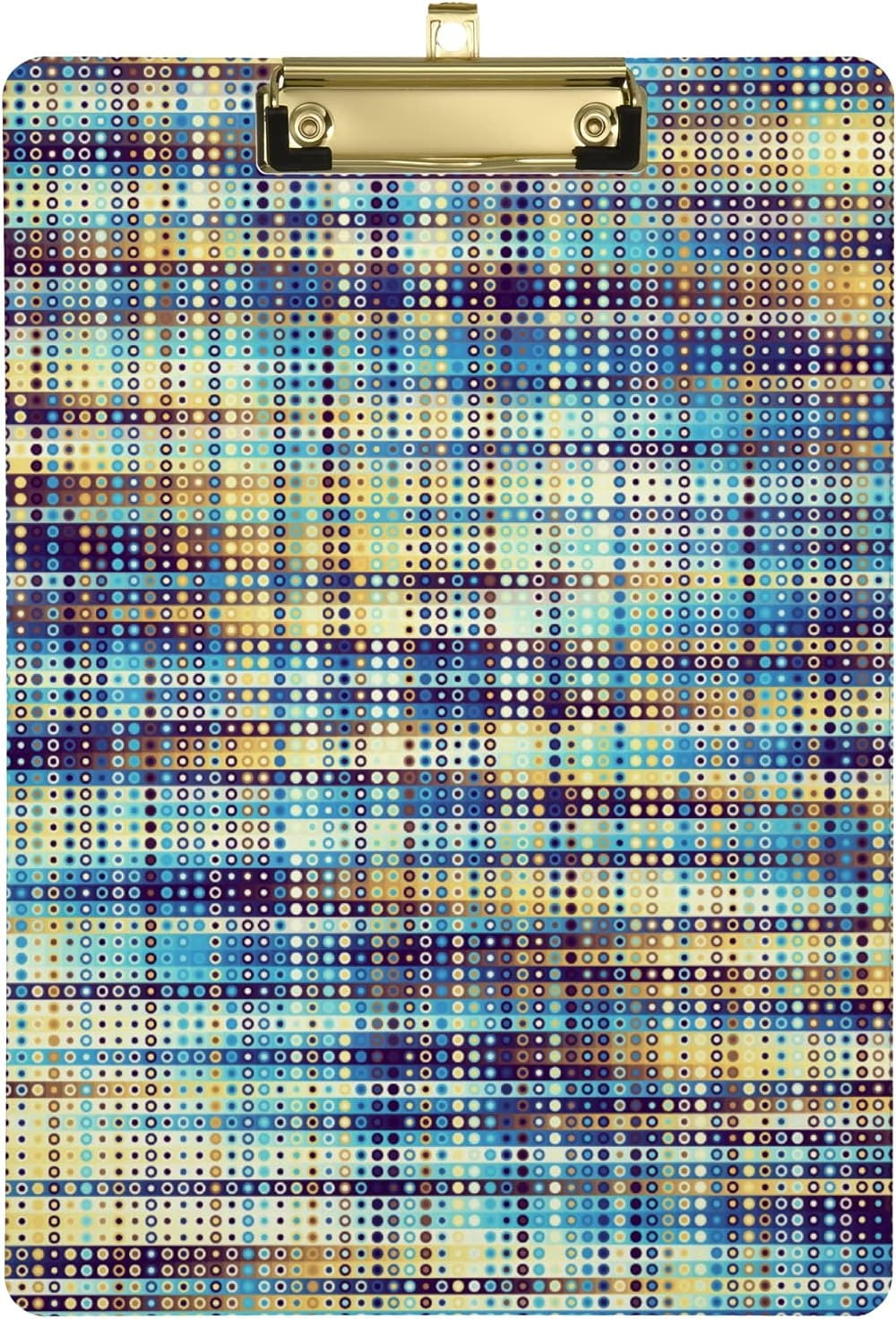 FMSHPON Abstract Geometric Polka Dot Texture Clipboard Hardboard Wood ...