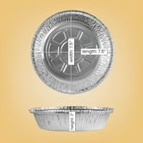 PLASTICPRO 7” Round Disposable Pans Non Stick Aluminum Foil Baking Pans ...