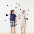 3 PCS/Set Height Chart Paw Prints Height Chart Black Pet Paw Wall ...