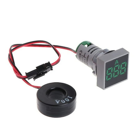 22mm 0-100a Digital Ammeter Current Meter Indicator Led Lamp Square Signal Light | Walmart Canada