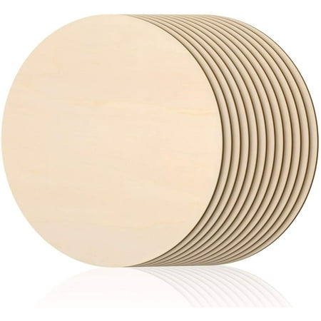 16 Inch Round Wood Circles Unfinished Round Wood Cutouts for Crafts ...