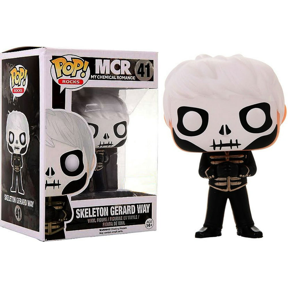 Funko POP! Rocks Skeleton Gerard Way Vinyl Figure - Walmart.com ...