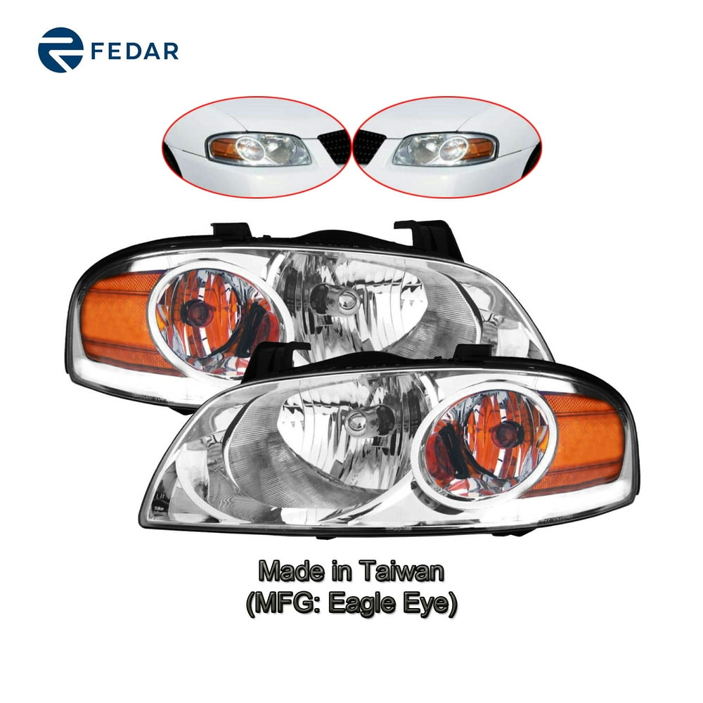 Headlight Lamp Compatible with 2004 2005 2006 Nissan Sentra Base/S ...