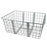 Wald 157 Heavy Duty Giant Front Delivery Basket Steel Silver 21" x 15 ...