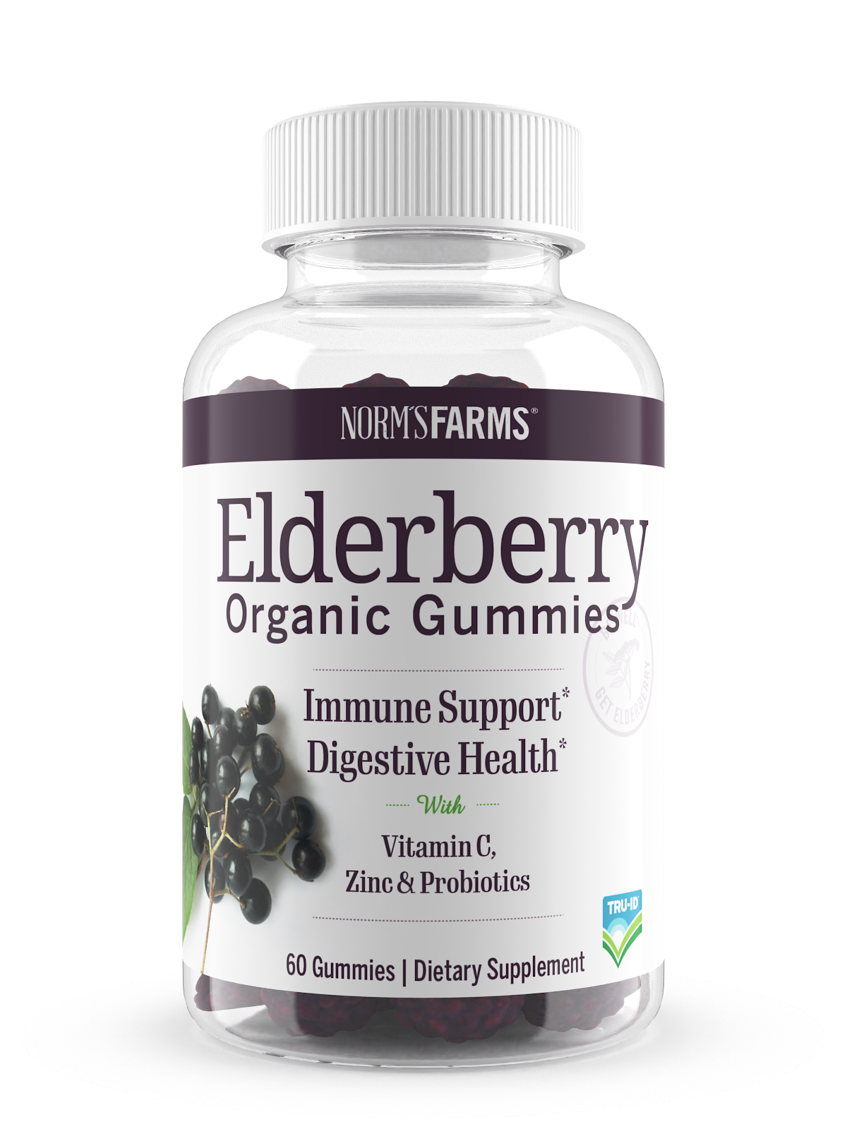 Norm's Farms Organic Elderberry Gummies 60 ct - Walmart.com