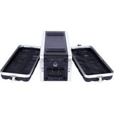 Crossrock Stackable 4U Rack Case, Shallow 14.25” Depth, Polyethylene ...