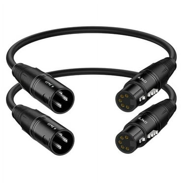 Aputure Sidus One 2-Way Splitter 13.8-Inch Cable with 3-Pin Push-Pull to 5-Pin XLR Male and ...