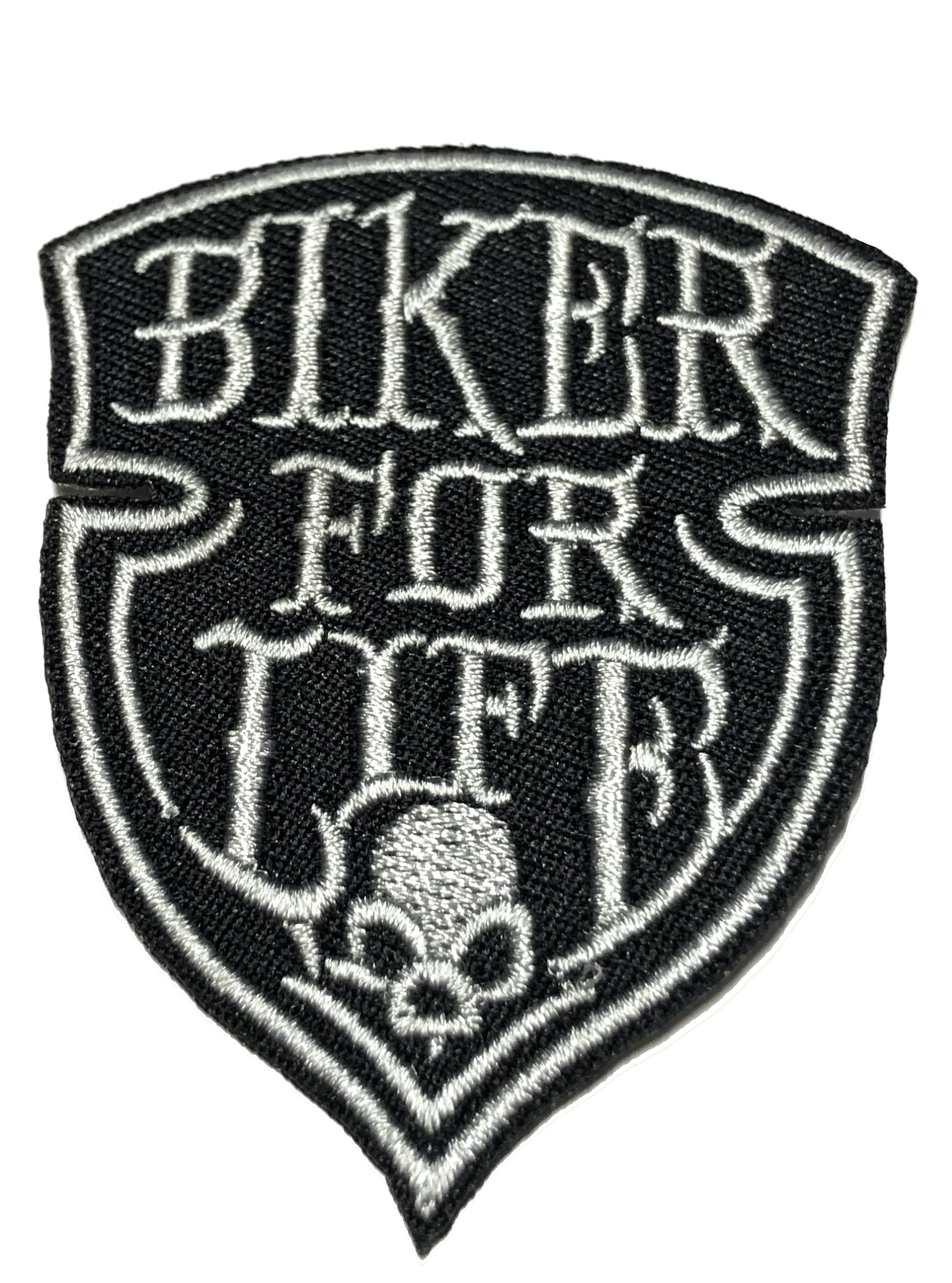 Biker For Life 2.25" W x 2.75" T Iron/Sew On Decorative Patch - Walmart.com