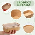 22 oz Brown Disposable Paper Food Containers with Lids, Meal Prep and ...