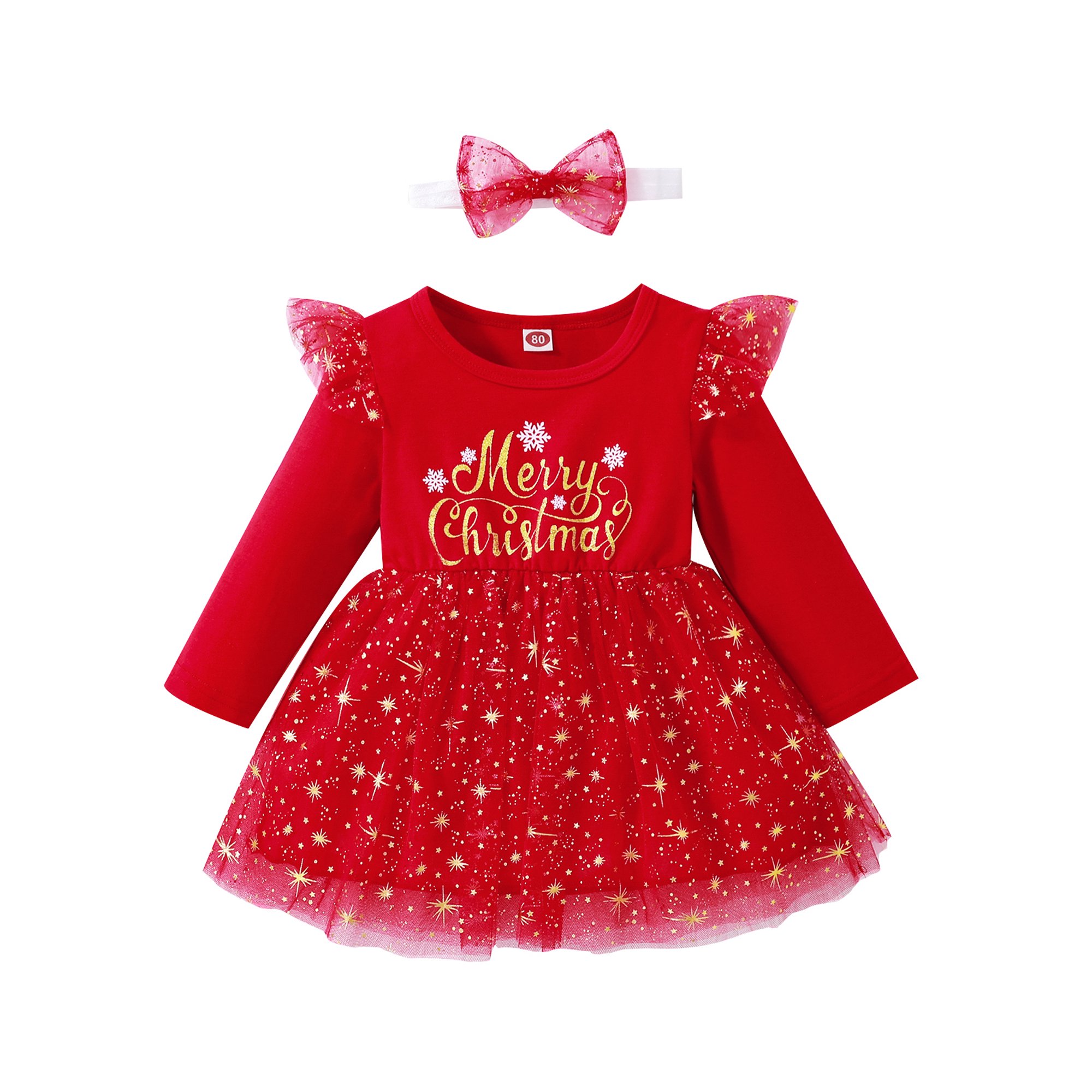 Click here for Gupgi Toddler Girl Christmas Dress baby Long Sleev... prices